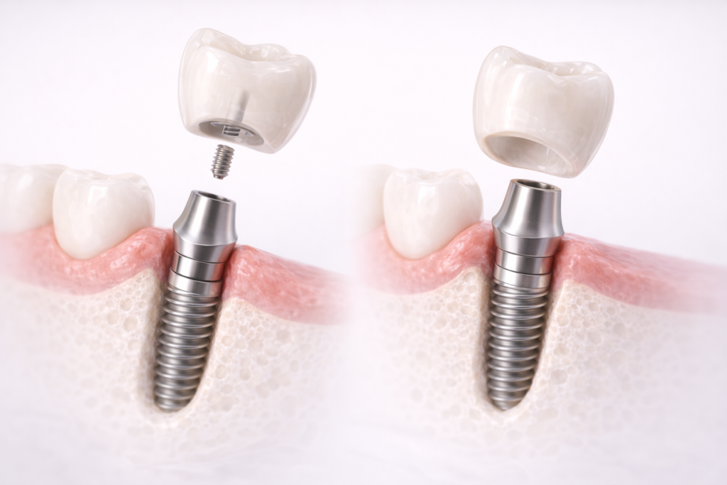 Screw-Retained vs Cement-Retained Implant Crowns | BioDent Lab NJ